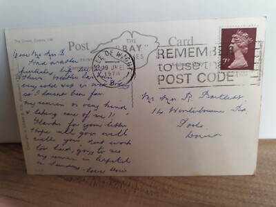 GENEALOGY POSTCARD BARTLETT 14 WINTERBOURNE ROAD POOLE DORSET | eBay UK