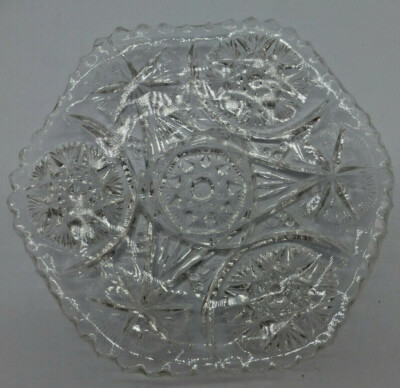 EAPG McKee Brothers Yutec Regal Star Pres Cut Bread & Butter Plate ...