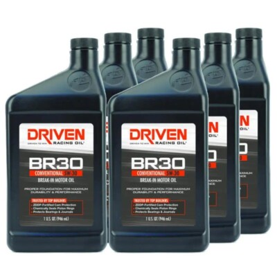 Driven Racing Oil 01806 BR30 Conventional 5W30 Break-In Oil, 6 Quarts ...