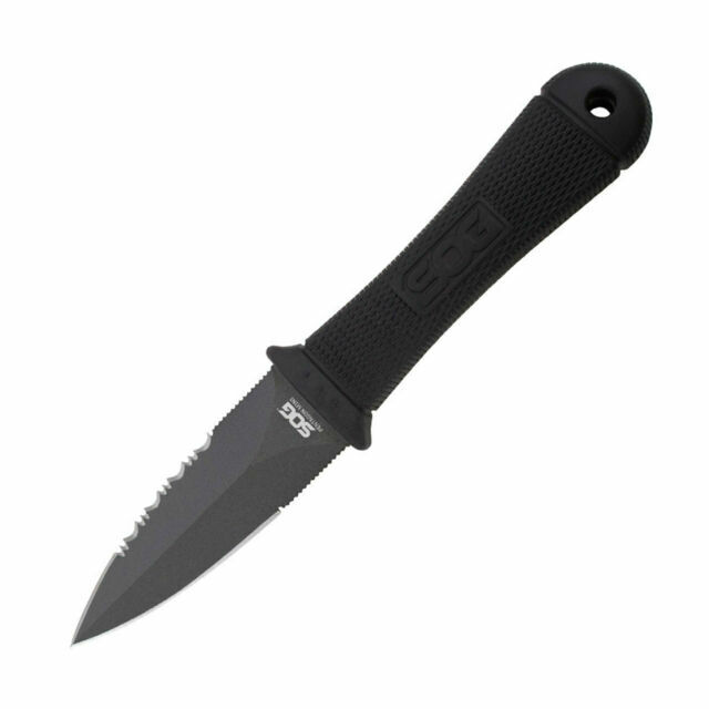 SOG Mini Pentagon 7.88" Tactical Knife with Kydex Sheath - Black (M14K ...