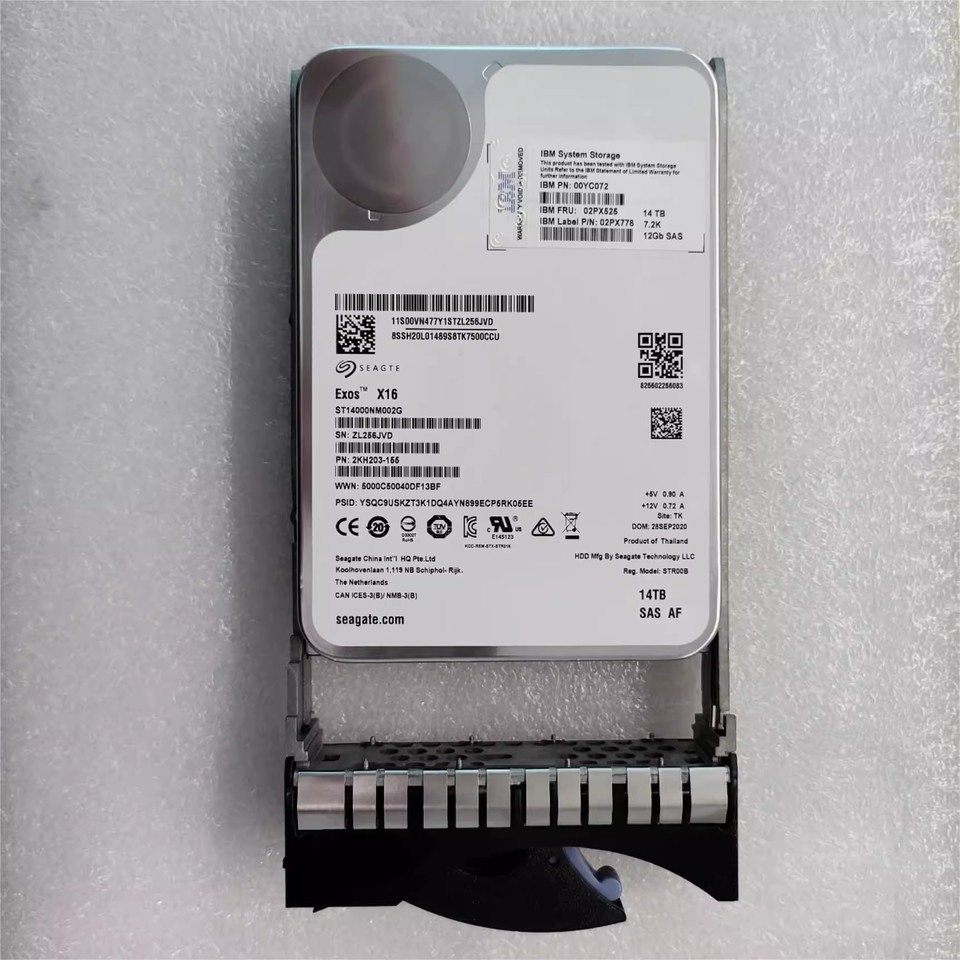 IBM 02PX525 02YC072 02PX778 14TB 3.5'' 7.2K 12Gb SAS V5000 V5030E Hard ...