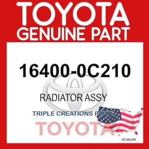 GENUINE OEM TOYOTA RADIATOR ASSY 16400-0C210 | eBay