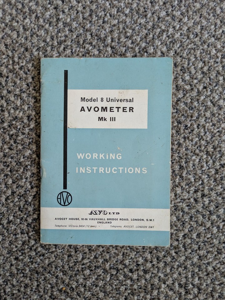 Vintage AVO Universal Avometer Model 8 Mk3 | eBay UK