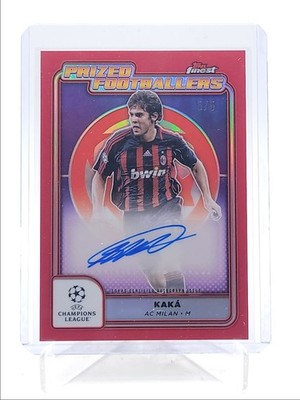 KAKA 2024 TOPPS FINEST UEFA PRIZED FOOTBALLERS RED AUTO 5/5 Q4060 | eBay
