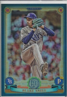 2019 Topps Gypsy Queen Blake Snell Chrome Blue /150 Tampa Bay Rays Rare ...