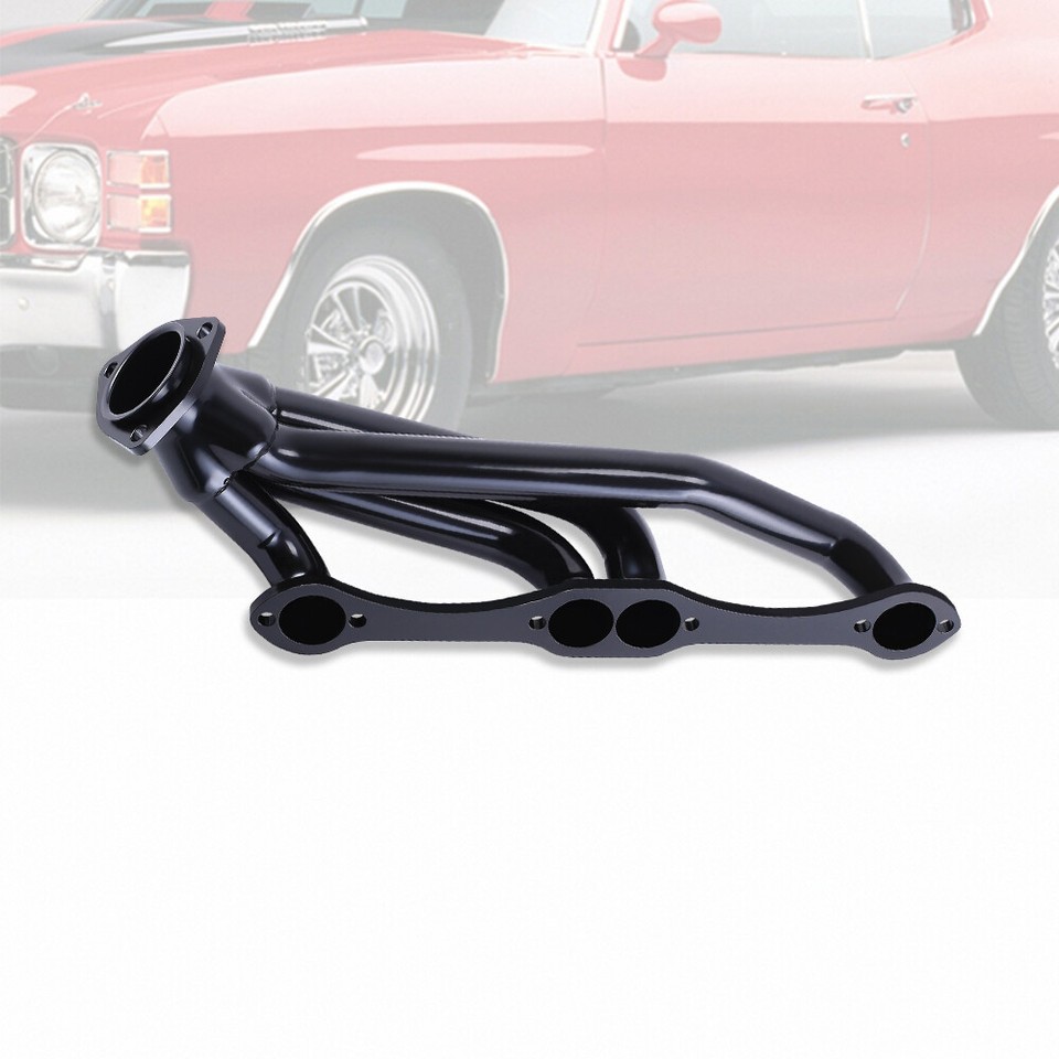 Black Exhaust Headers Fit Chevy Blazer S10 S15 GMC Sonoma SBC 283 302 ...