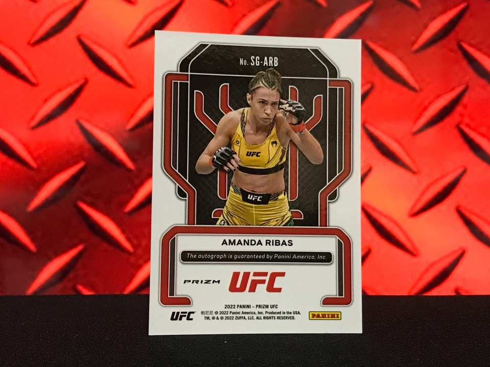 2022 Panini Prizm UFC Amanda Ribas Signatures Autograph SILVER Prizm ...