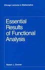 Essential Results of Functional Analysis by Robert J Zimmer: New ...