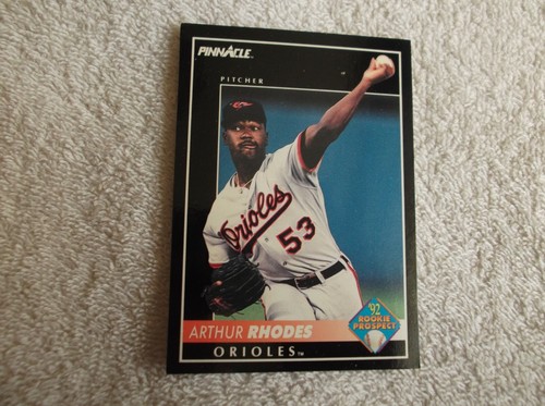 Score Pinnacle 1992 / MLB "ARTHUR RHODES" #251 Baltimore Orioles ...