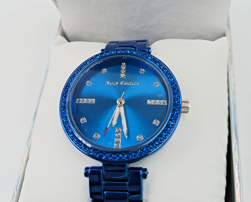 Juicy Couture Black Label Quartz Watch Blue Stainless Steel New MSRP ...
