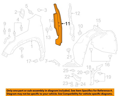 GM OEM 17-23 Acadia,XT5 Fender Fender Components-Insulator 84205465 | eBay