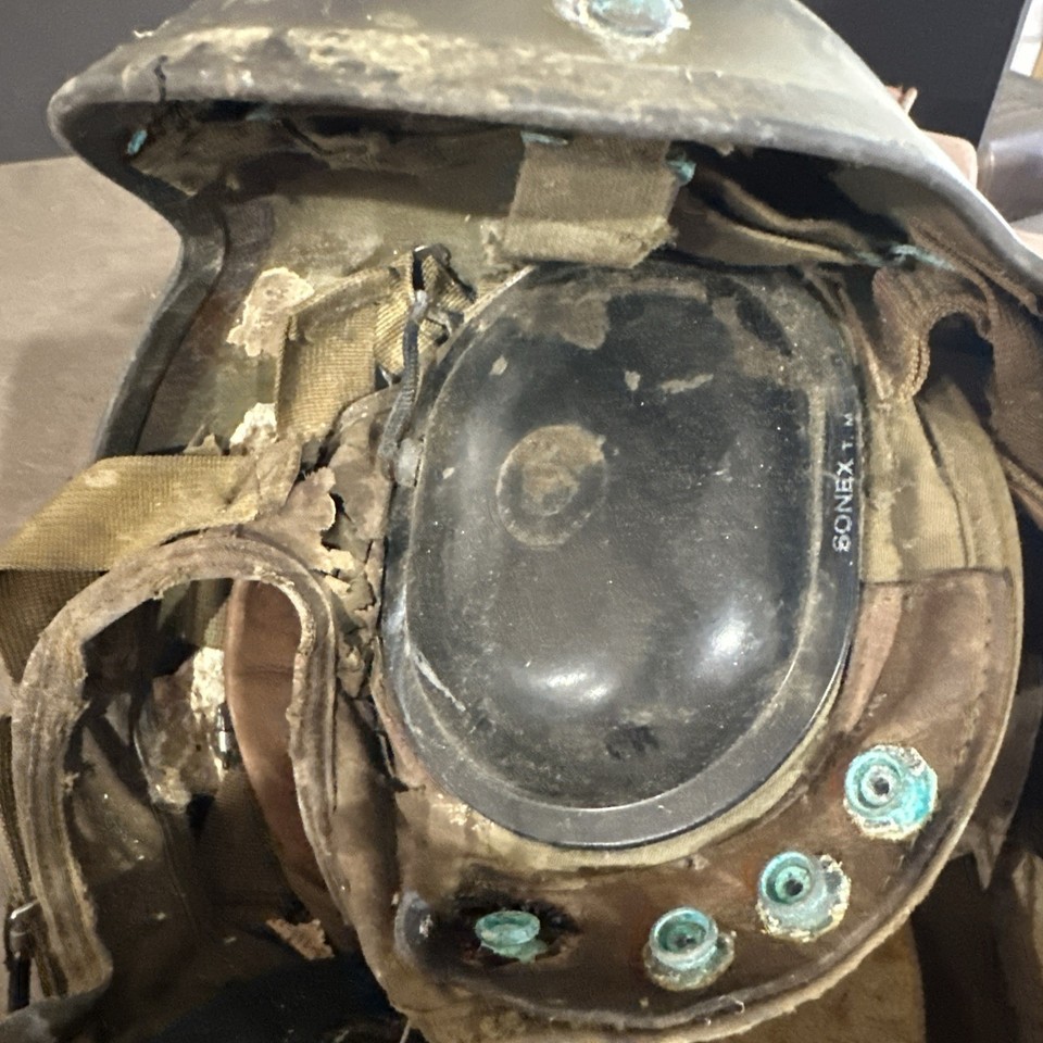 Vintage U.S. Fighter Jet Pilot Helmet | eBay