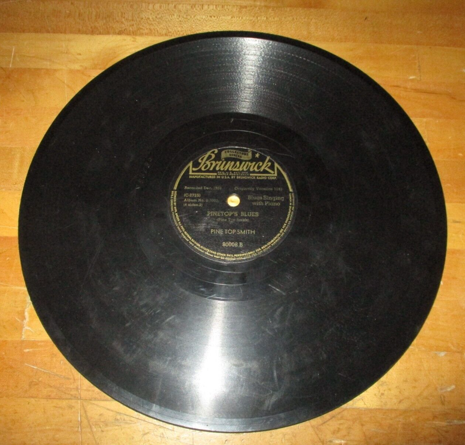 Pinetop Smith Pinetop's Blues/Pinetop's Boogie Woogie Brunswick Label ...