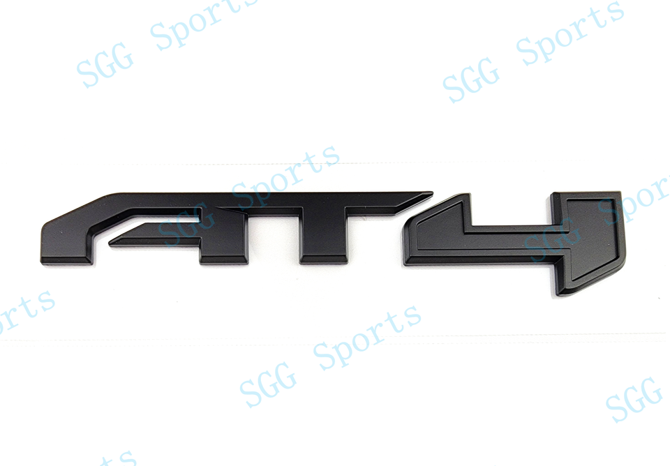 3PC Matte Black Door Rear Tailgate AT4 Emblem Badge Fit 2023-2025 GMC ...