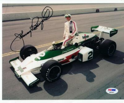 Johnny Rutherford Racing Legend signed 8x10 Photo PSA/DNA auto 3x Indy ...