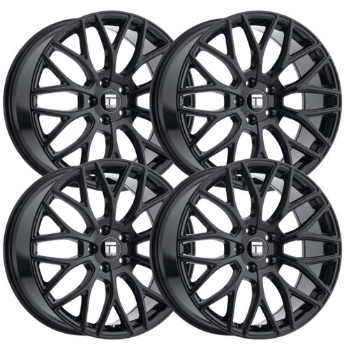 (Set-4) Touren TR76 19x8.5 5x120 35mm Gloss Black Wheels Rims 19 Inch ...