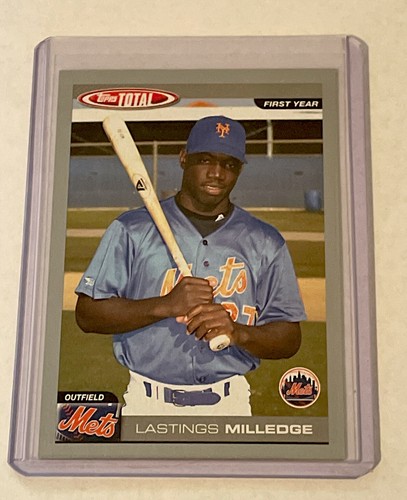 LASTINGS MILLEDGE 2004 TOPPS TOTAL RC ROOKIE BASEBALL CARD #821 NEW ...
