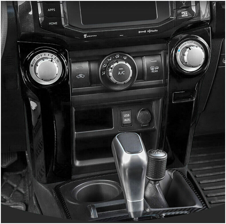 For Toyota 4Runner 2010-2021 Bright Black Central Centrol AC Switch ...