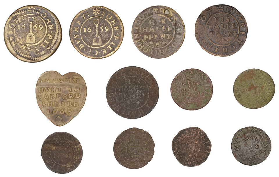12 x 17th Century Trade Tokens - Very rare/valuable | eBay UK