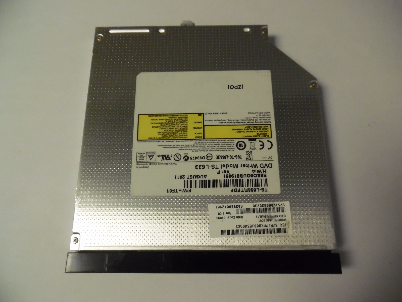 Toshiba Satellite C655-S5212 8X DVD±RW SATA Drive TS-L633F V000220730 ...