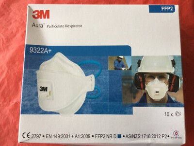 30 of the 3M 9322A+ Dust Particulate Respiratr (Three packs of 10) | eBay