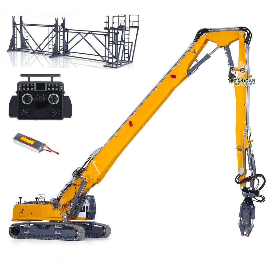 1/14 RC Full Hydraulic Demolition Excavator LESU LR960 RTR Digger Frsky ...