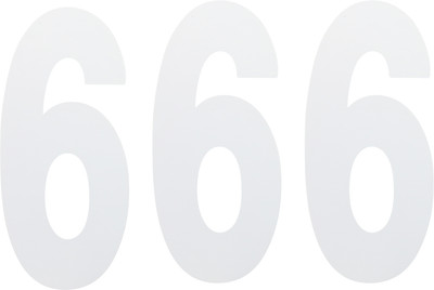 Factory Effex - 02-4486 - FX Number 6 - White - 8" | eBay