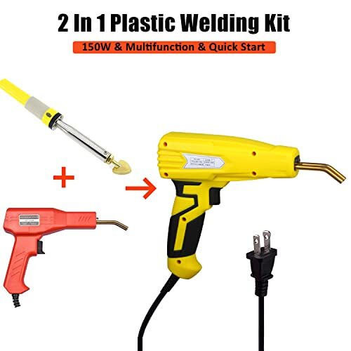 True 150w Portable Plastic Welding Kit 2 In 1 Handheld Hot Stapler Gun ...