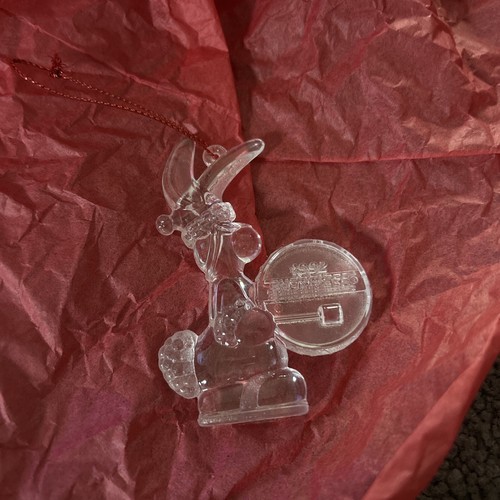 1992 Energizer Battery Bunny Mascot Christmas Ornament Clear Acrylic ...