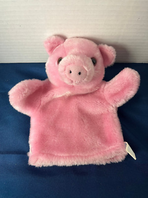 PIG Oriental Trading Hand Puppet Plush 8" DOES HAVE A SMALL TEAR ON ...