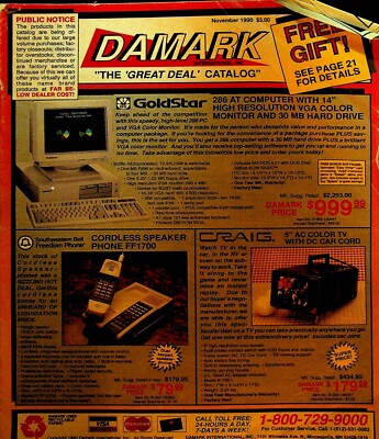 Damark Great Deal Catalog Electronics November 1990 | eBay