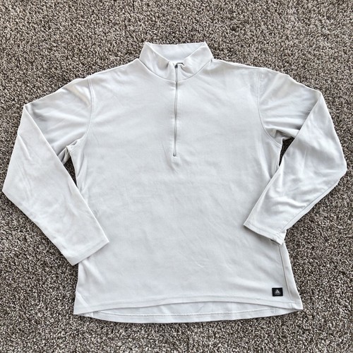 Nike ACG Base Layer 1 1/4 Zip Pullover Mens M Cream Dri-Fit Long Sleeve ...