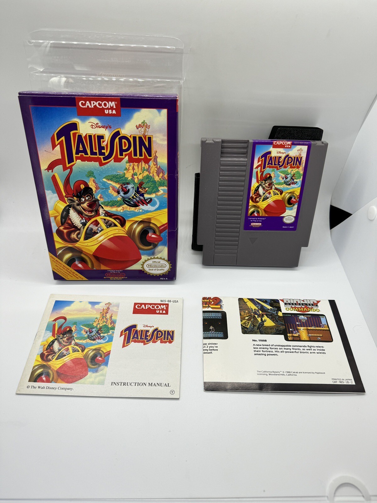 TaleSpin Disney's Tail Spin for NES Nintendo Complete CIB In Box Good ...