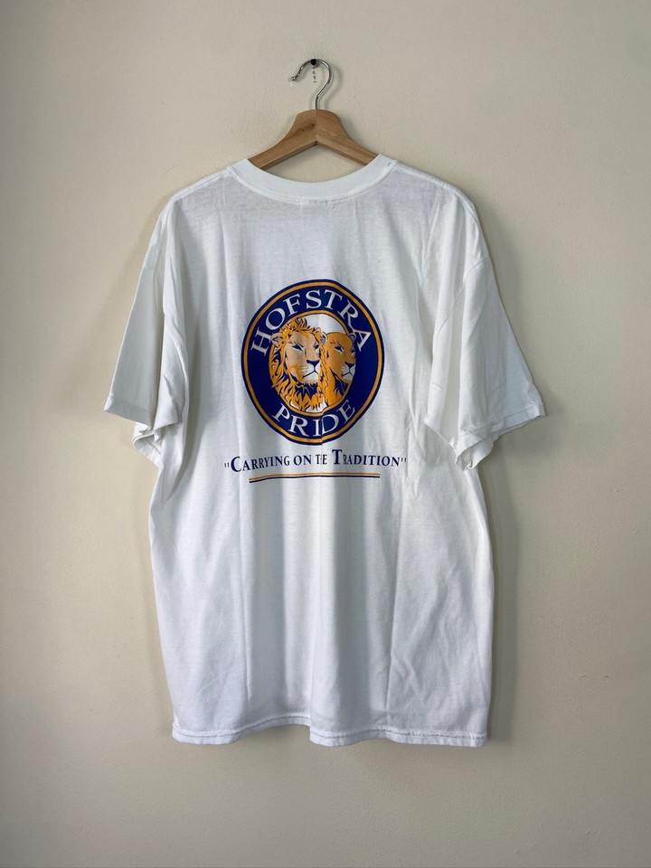 Vintage Hofstra University Athletics Lion Pride Logo Graphic Art White ...