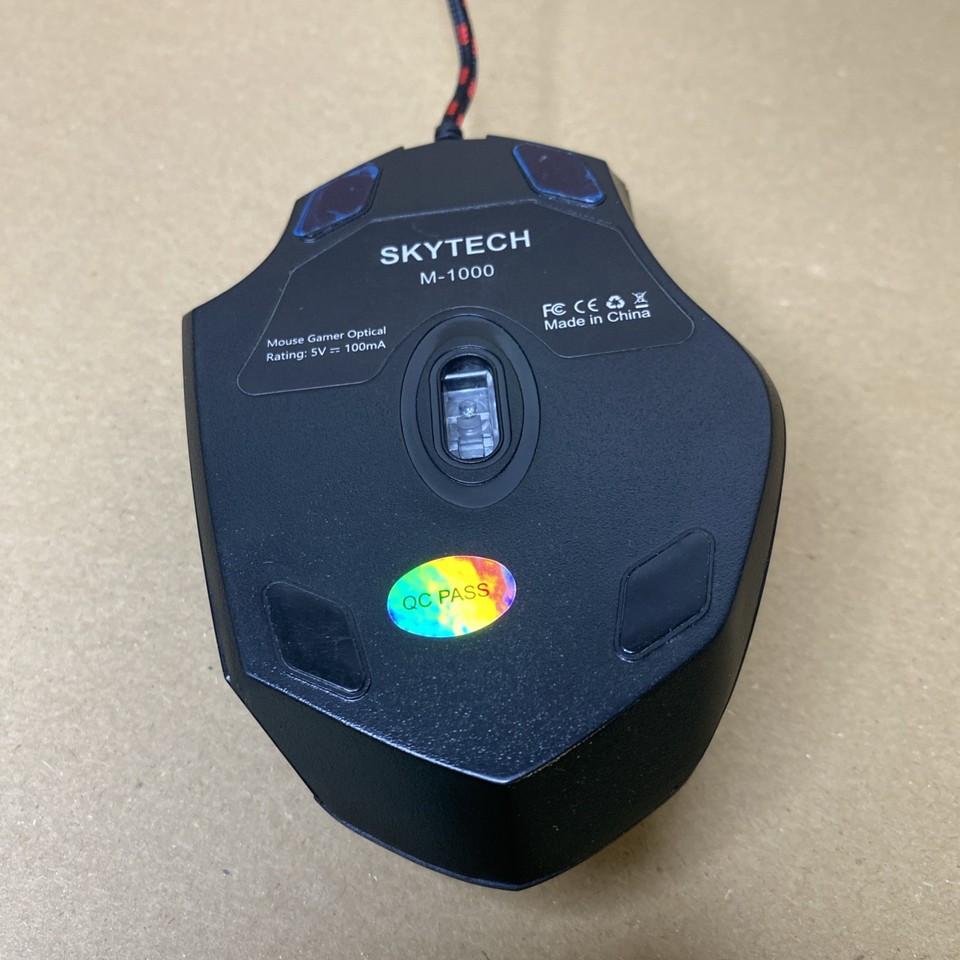 Skytech M-1000 Gaming Mouse Wired USB Mouse Click Buttons Light Up RGB ...
