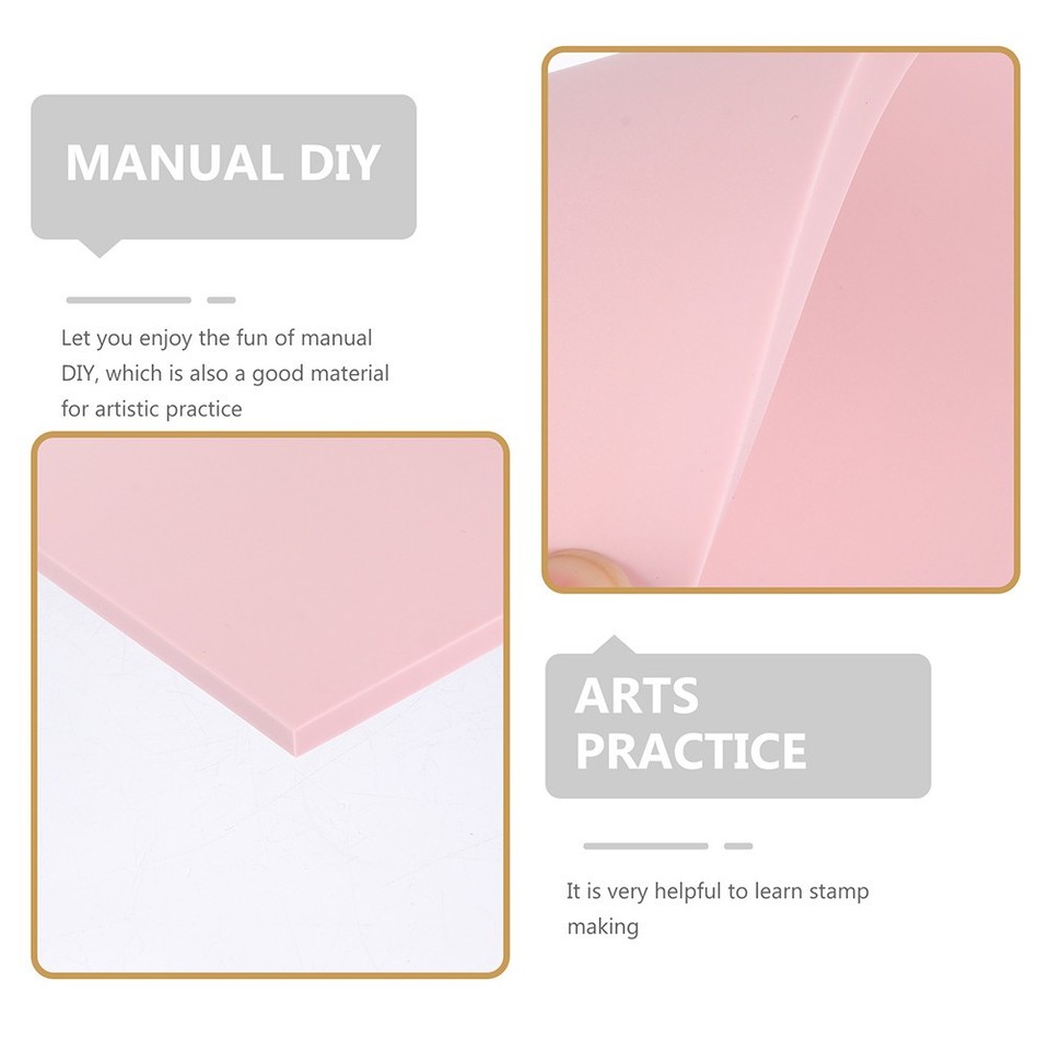 2 Pcs Rubber Blocks for Making Stamps Engraving Tool Printmaking | eBay ...