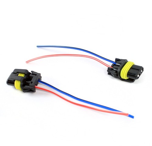 2X UNIVERSAL 9005 9006 HB3 HB4 9012 DRL FOG LIGHT FEMALE CONNECTOR ...