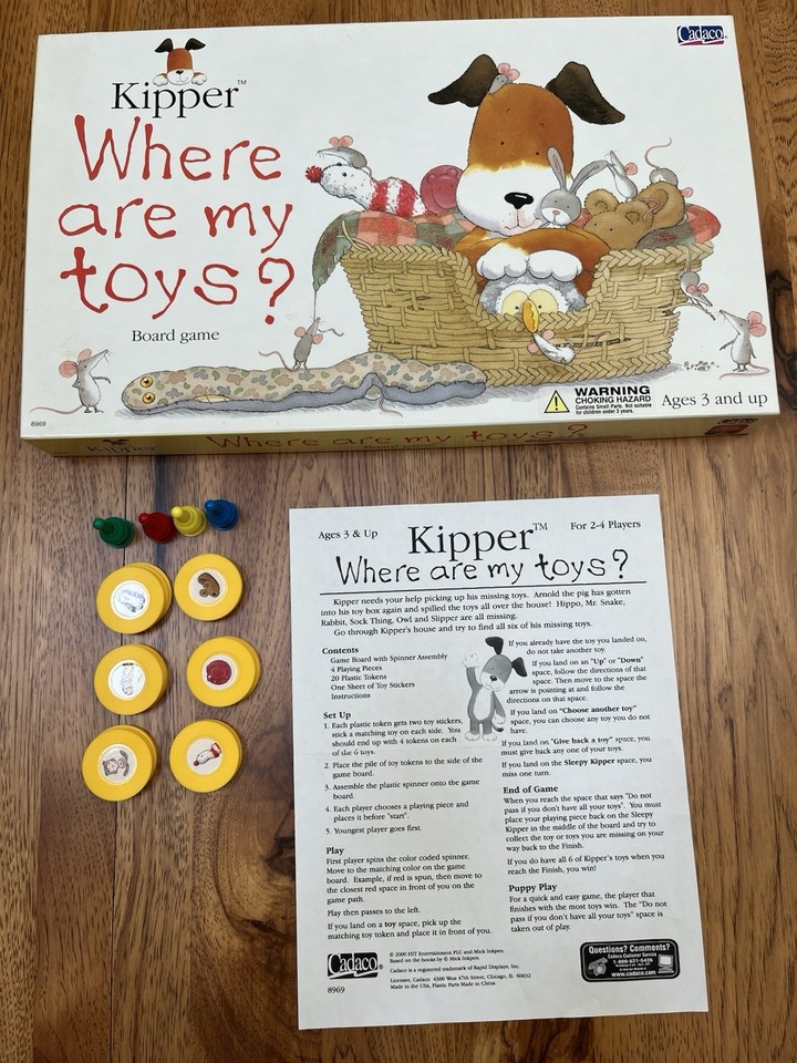 Kipper The Dog Where Are My Toys Board Game Complete | eBay