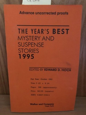 Edward D Hoch / Year's Best Mystery and Suspense Stories 1995 Proof 1st ...
