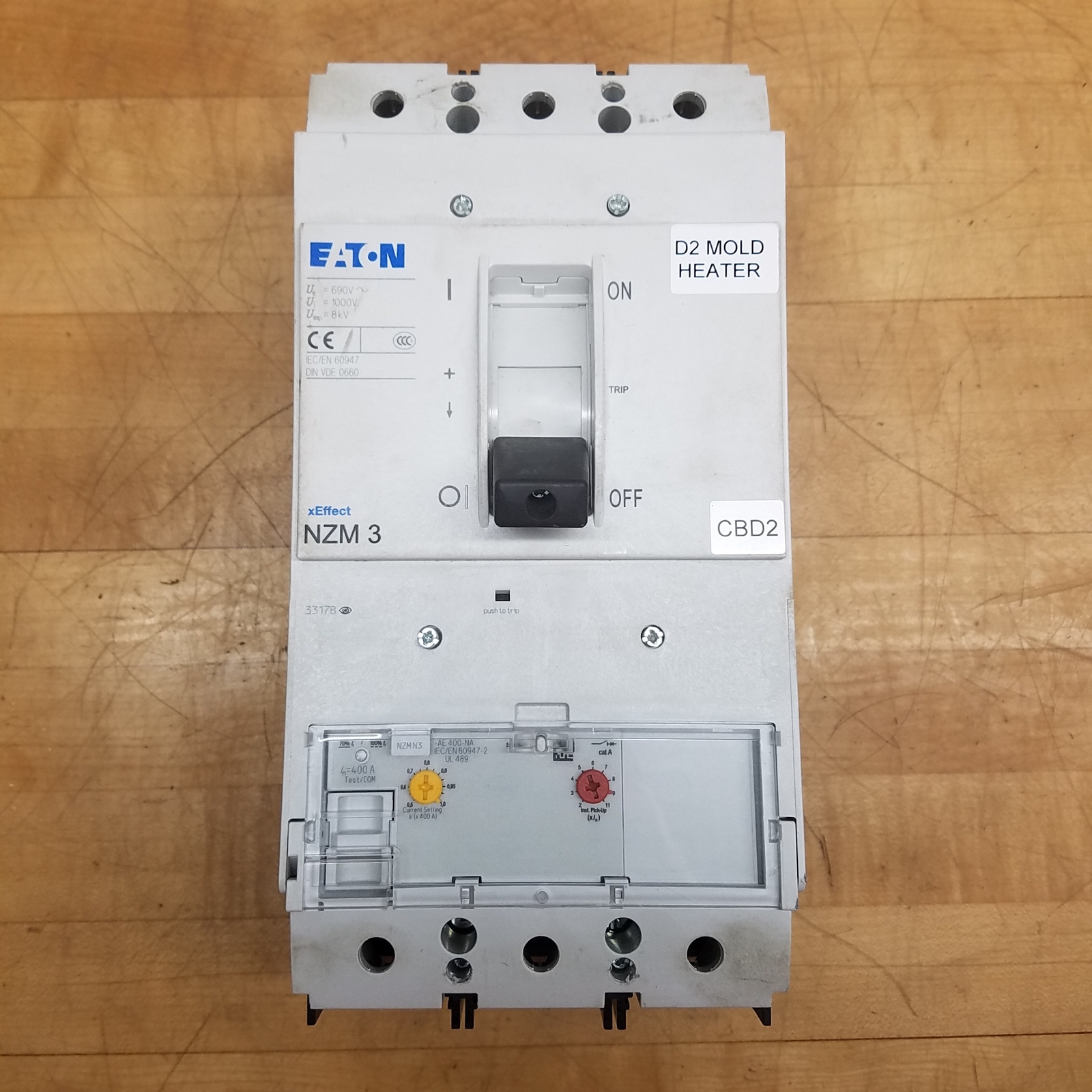 Eaton NZMN3-AE400-NA Circuit Breaker, 690V, 200-400A, 3 Pole - USED | eBay