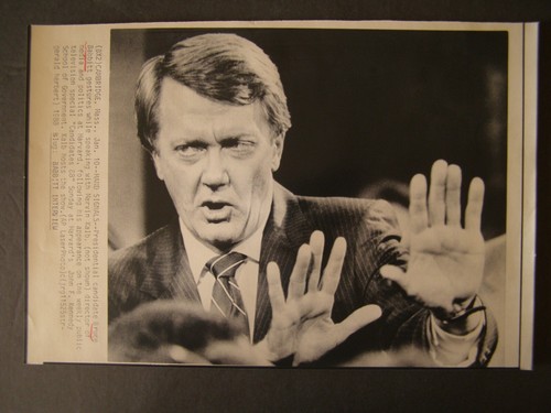AP Wire Press Photo 1988 Arizona Gov Bruce Babbitt Presidential Hopeful ...