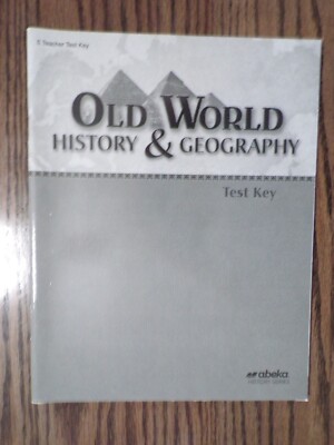 BRAND NEW!!! Abeka Grade 5 Old World History and Geography Test Key ...