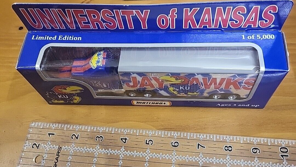 1997 White Rose Collectible College Lineup Kansas Jayhawks Matchbox ...
