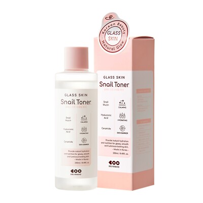 DEARBOO Glass Skin Snail Toner 250mL/8.45 Fl oz (K-Beauty) | eBay