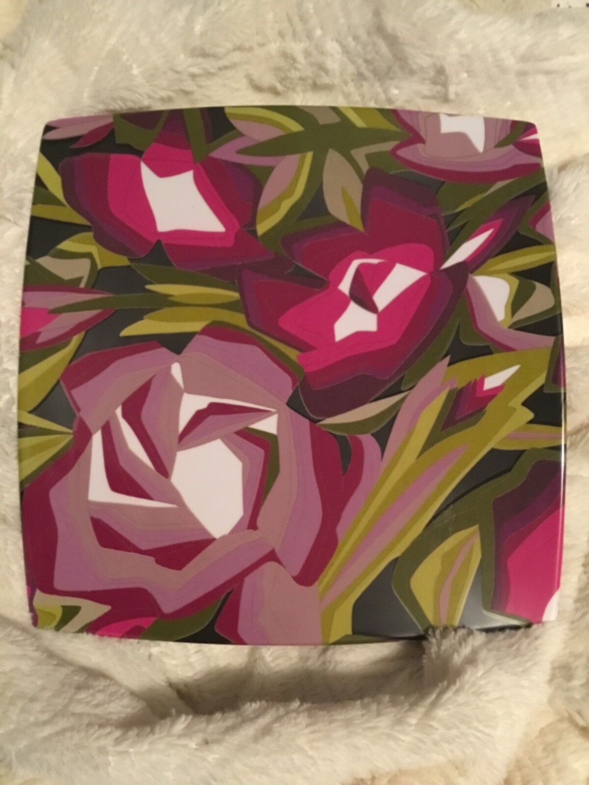 Missoni Purple Passion Flowers 10" Square Dinner Plates Set of 4 New | eBay