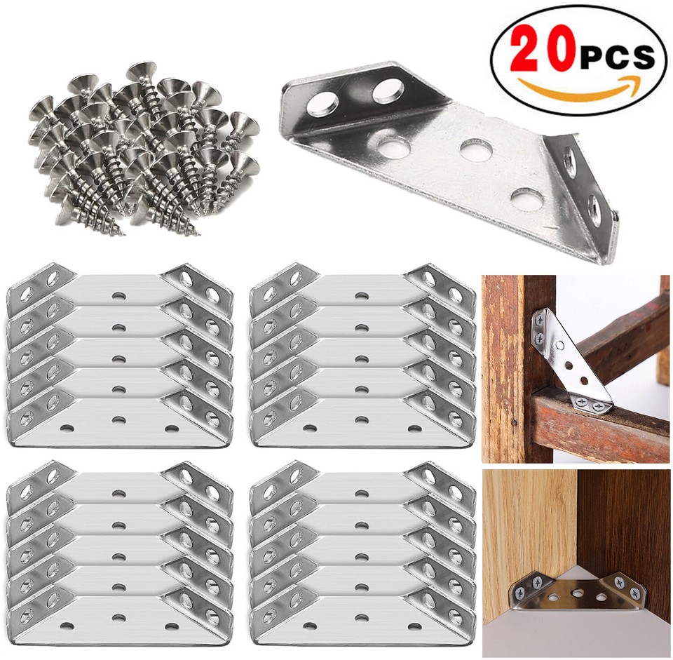 Lot Angle Corner Bracket Corner Brace Triangular Corner Connector For ...