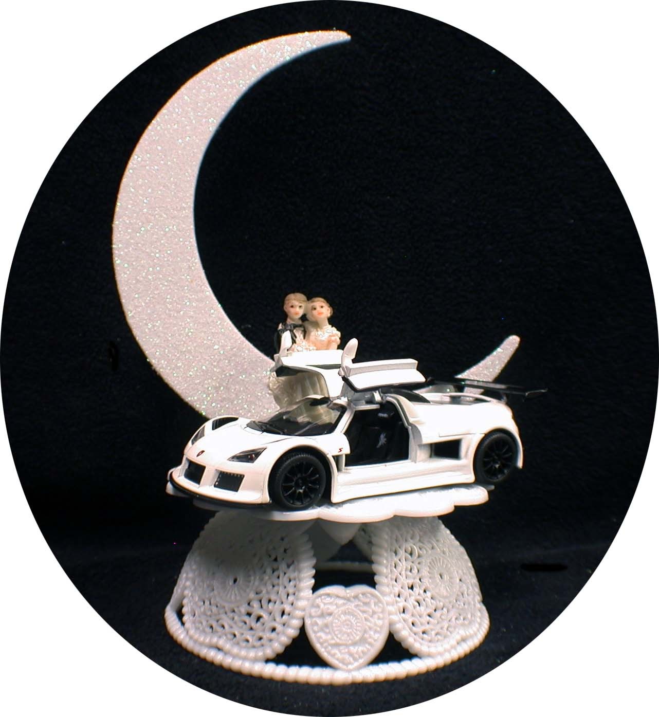 Sexy APOLLO Gumpert AUTO WEDDING groom CAKE top TOPPER Racing Mussel ...