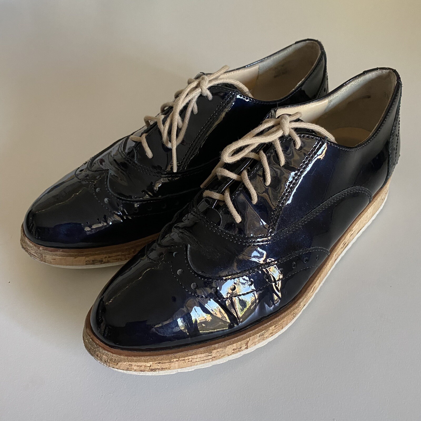 Paul Green 1088 Patent Leather Wingtip Oxford Sneaker… - Gem