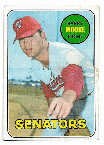1969 Topps #639 Barry Moore Baseball Card - Washington Senators - High ...