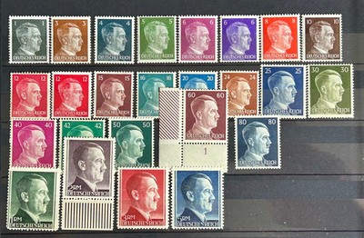 1941-1944 German full set of 25 stamps Officials Adolf Hitler MNH /515 ...